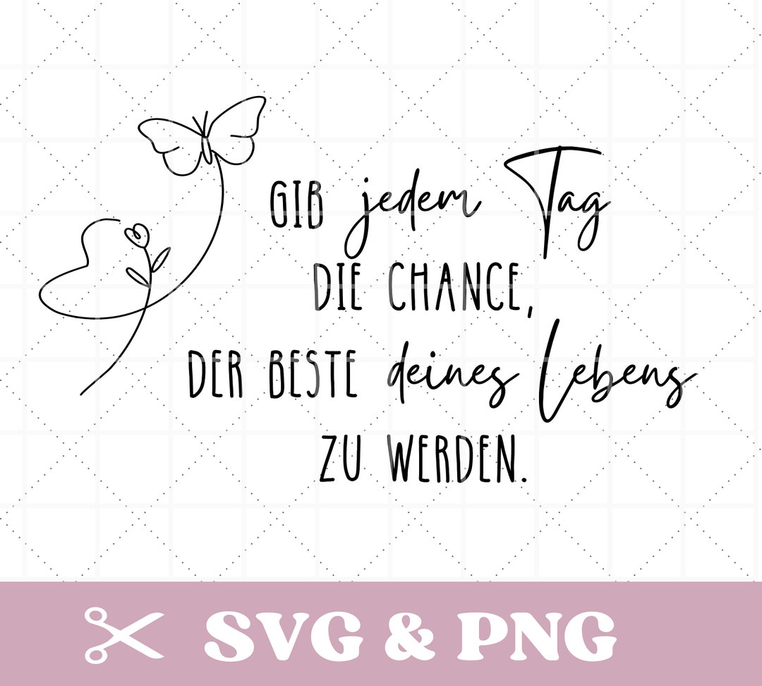 Plotterdatei Spruch in SVG & PNG, motivierend, positiv, Spruch für ...