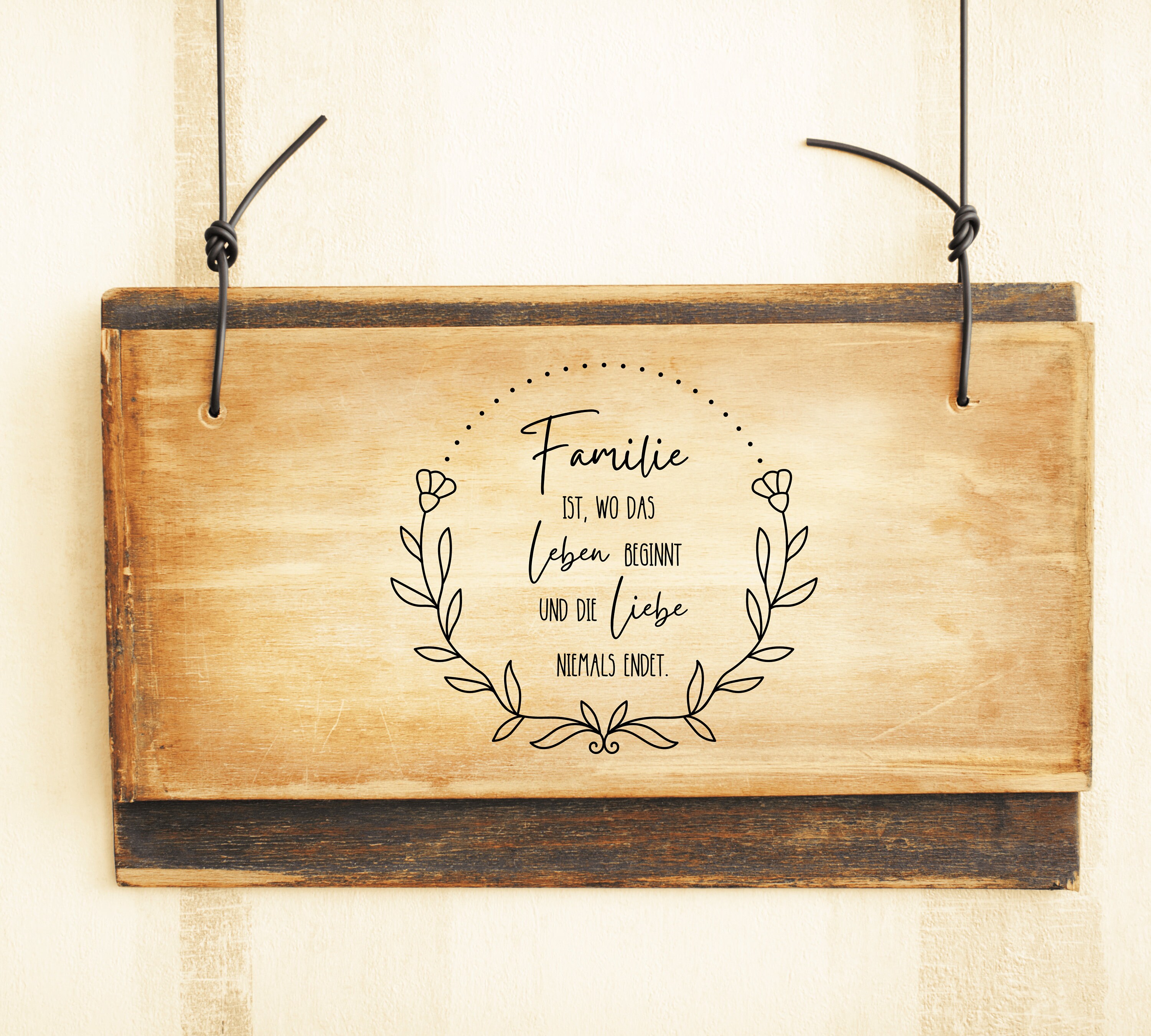 Plotter File Saying SVG & PNG, Family Svg, Love, With Frame, Floral ...