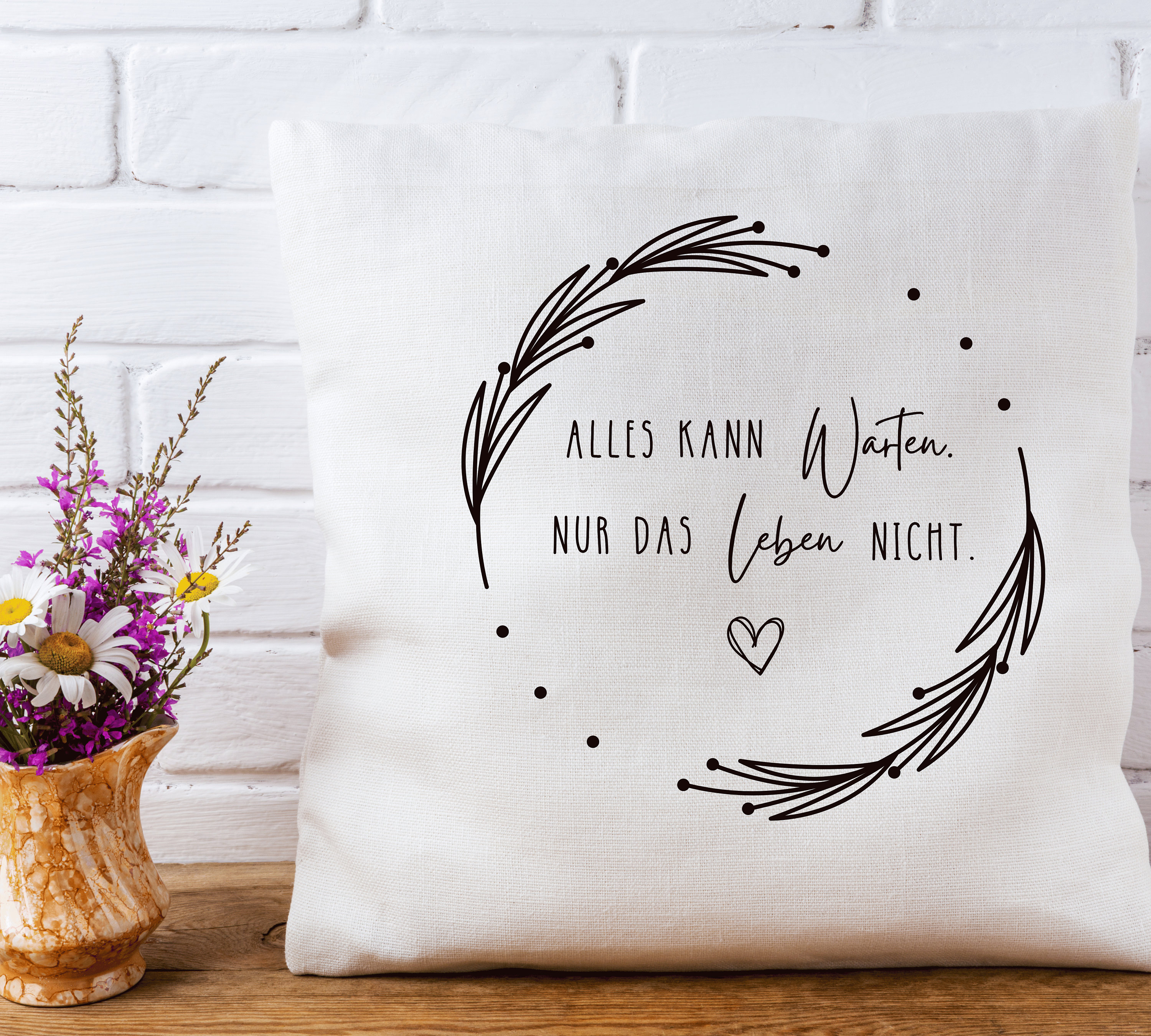 Plotterdatei Spruch mit Rahmen in SVG und PNG, motivierend, spirituell ...