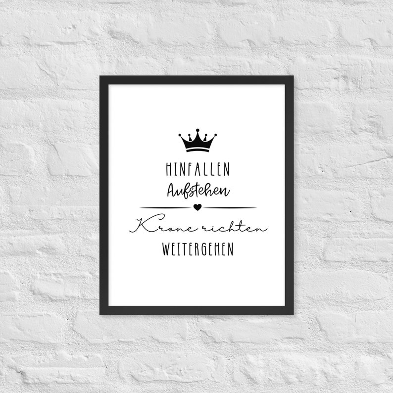 Plotterdatei Spruch, Krone richten in SVG & PNG, motivierende Sprüche, deutsch - Etsy.de