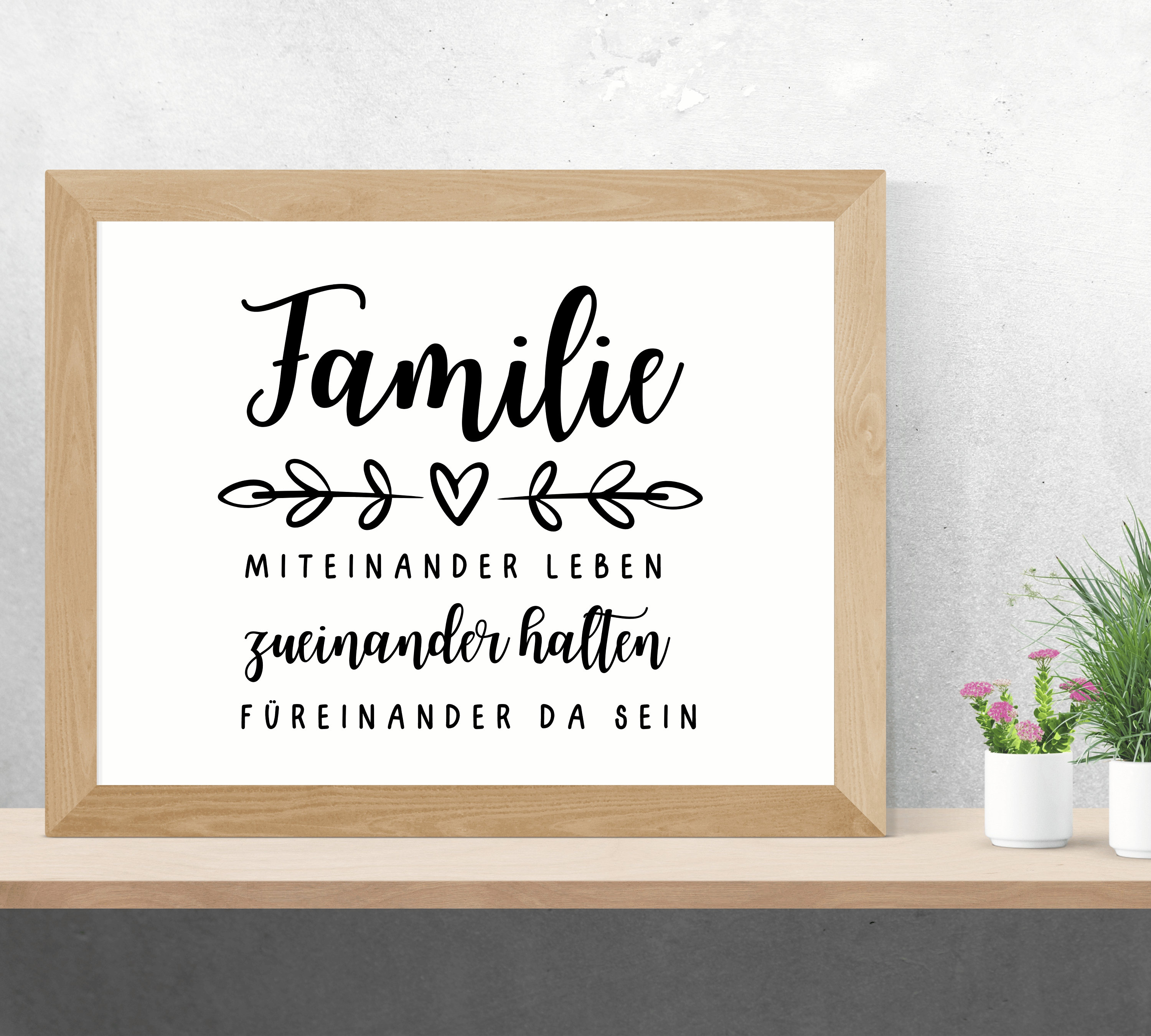 Plotter File Saying Family SVG & PNG, German, Digital Download - Etsy