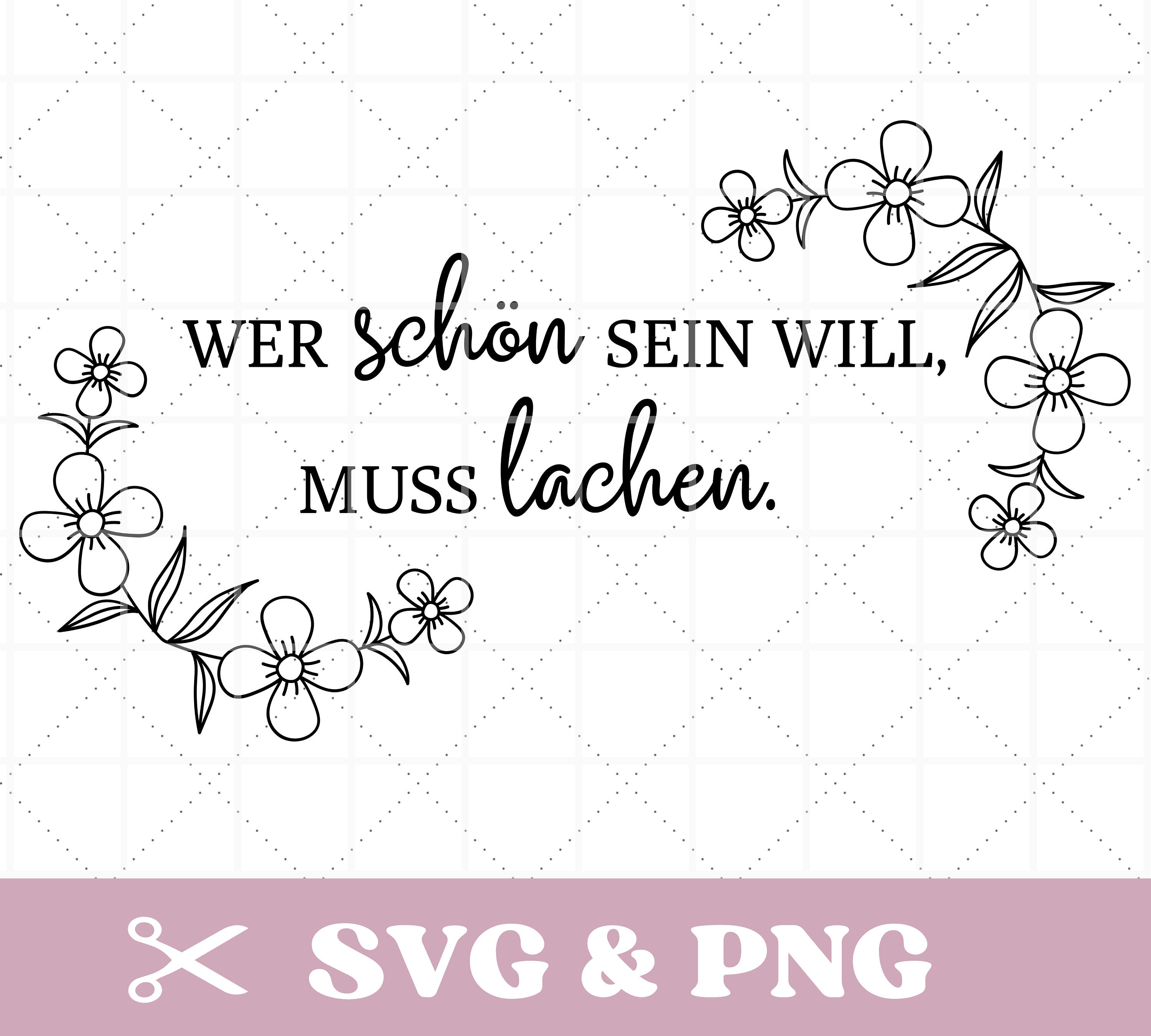 Plotterdatei Spruch in SVG und PNG, motivierend, positive, deutsch ...