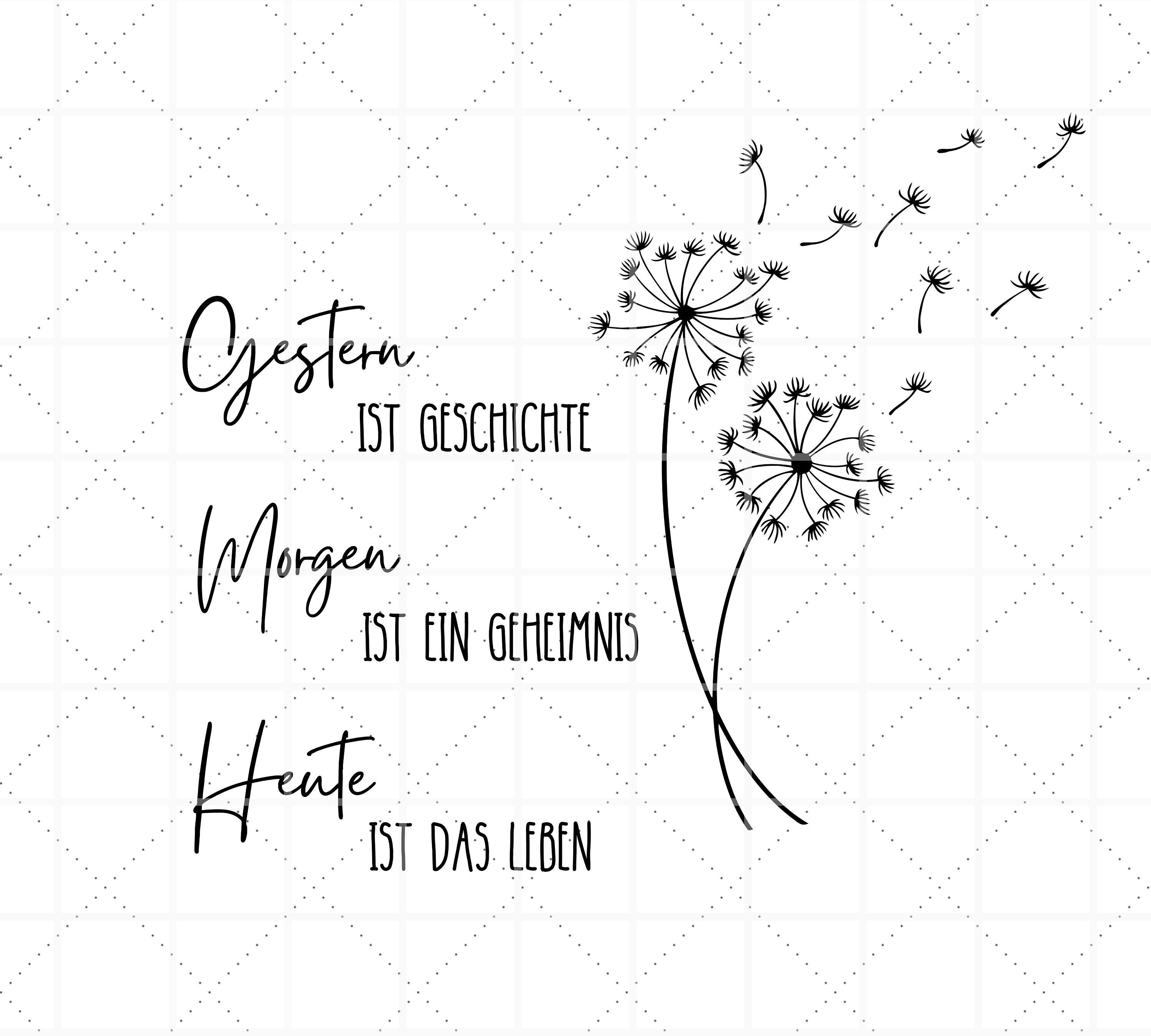 Plotterdatei Spruch mit Pusteblume, motivierend, spirituell in SVG ...