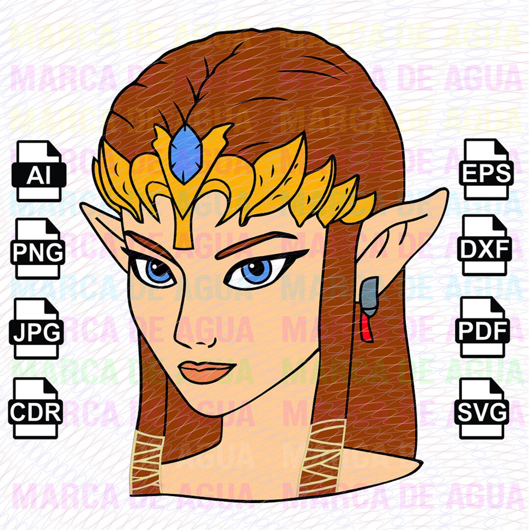 Zelda Clipart Svg, the Legend of Zelda Clipart, Cartoon Svg Digital Cut ...