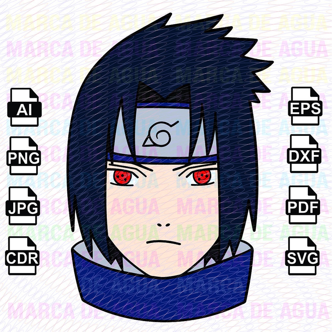 Sasuke Clipart Svg, Cartoon Svg Digital Cut File, Naruto Shippuden ...