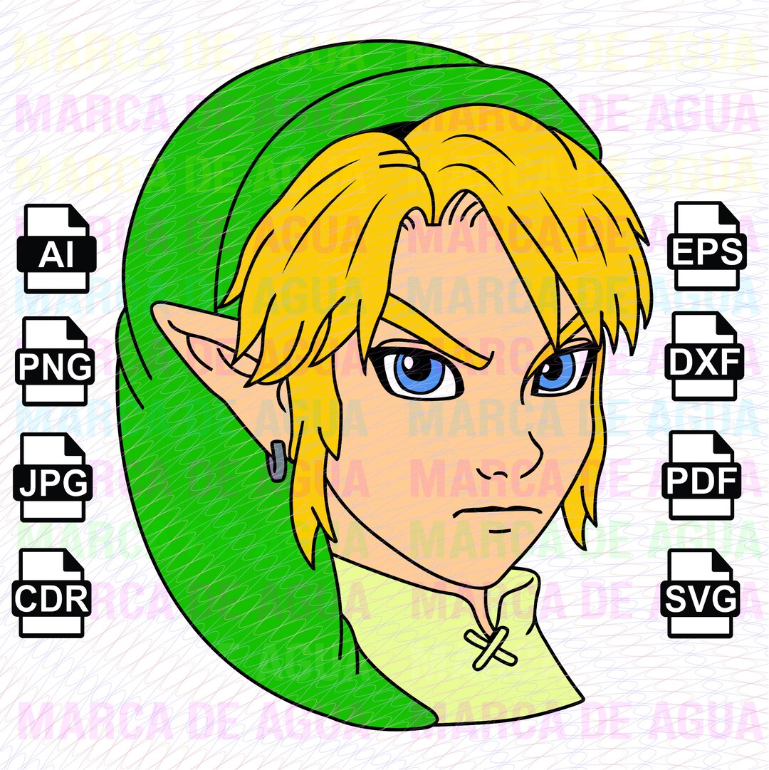 Link Clipart Svg, the Legend of Zelda Clipart, Cartoon Svg Digital Cut ...