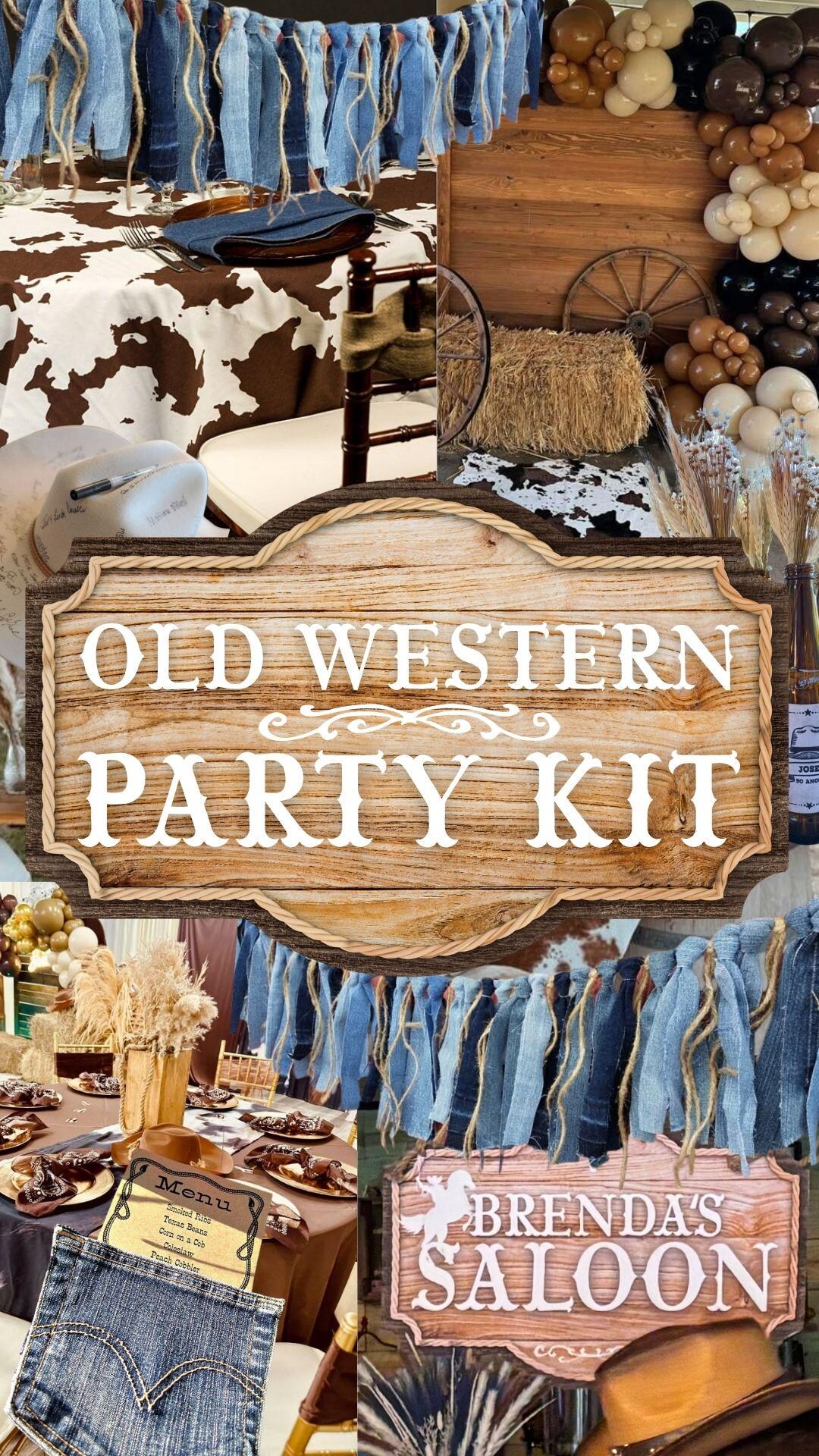 Old Western Saloon Party Kit - Etsy