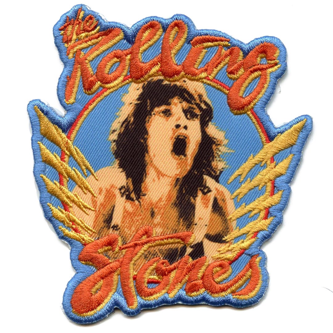 The Rolling Stones Patch Mick Jagger Retro Portrait Sublimated ...