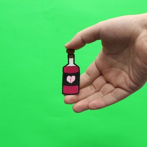 Love Potion Bottle Patch Perfume Mix Embroidered Iron on Ab8 - Etsy