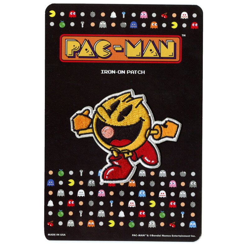 PAC-MAN Classic Illustration Eating Patch Arcade Gaming - Etsy