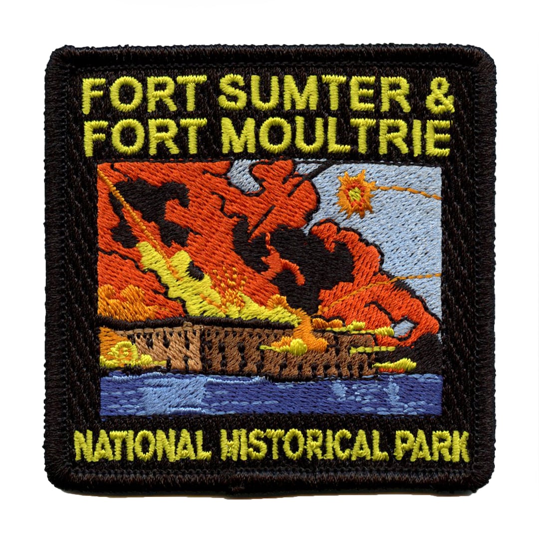 Fort Sumter Fort Moultrie Battle Patch History Travel Embroidered Iron ...