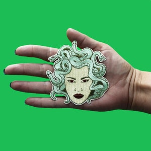 Snake Haired Medusa Face Patch Greek Mythology Legend Embroidered Iron on BA3 - Etsy