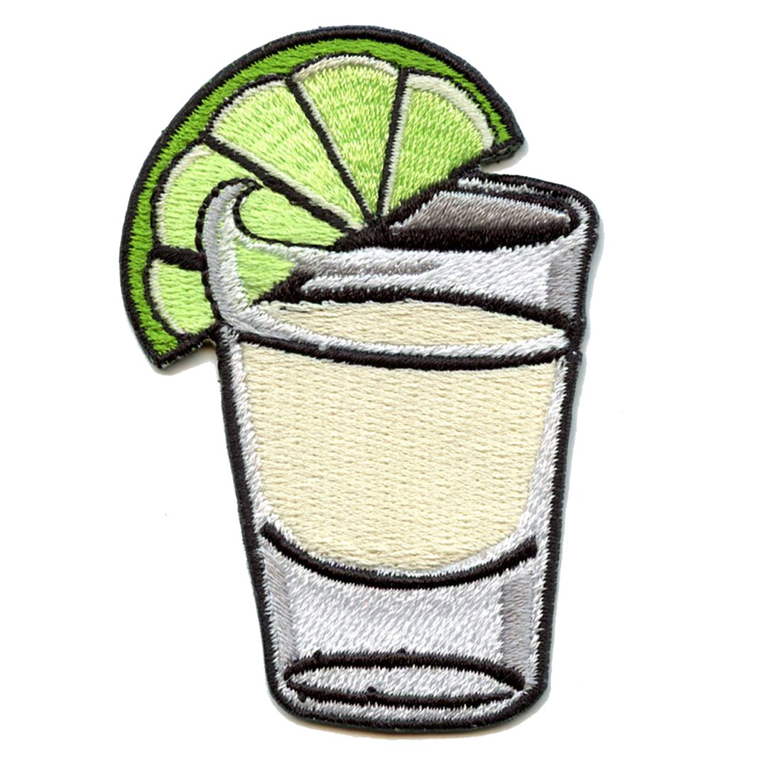 Tequila Shot With Lime Patch Liquor Drink Embroidered Iron on AC6 - Etsy