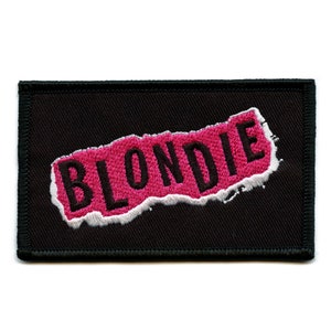 Blondie Pink Punk Logo Patch Women Rock Icon Embroidered Iron on EC3 - Etsy