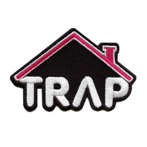 Neon Trap House Patch Popular Pink Script Embroidered Iron on Eb1 - Etsy