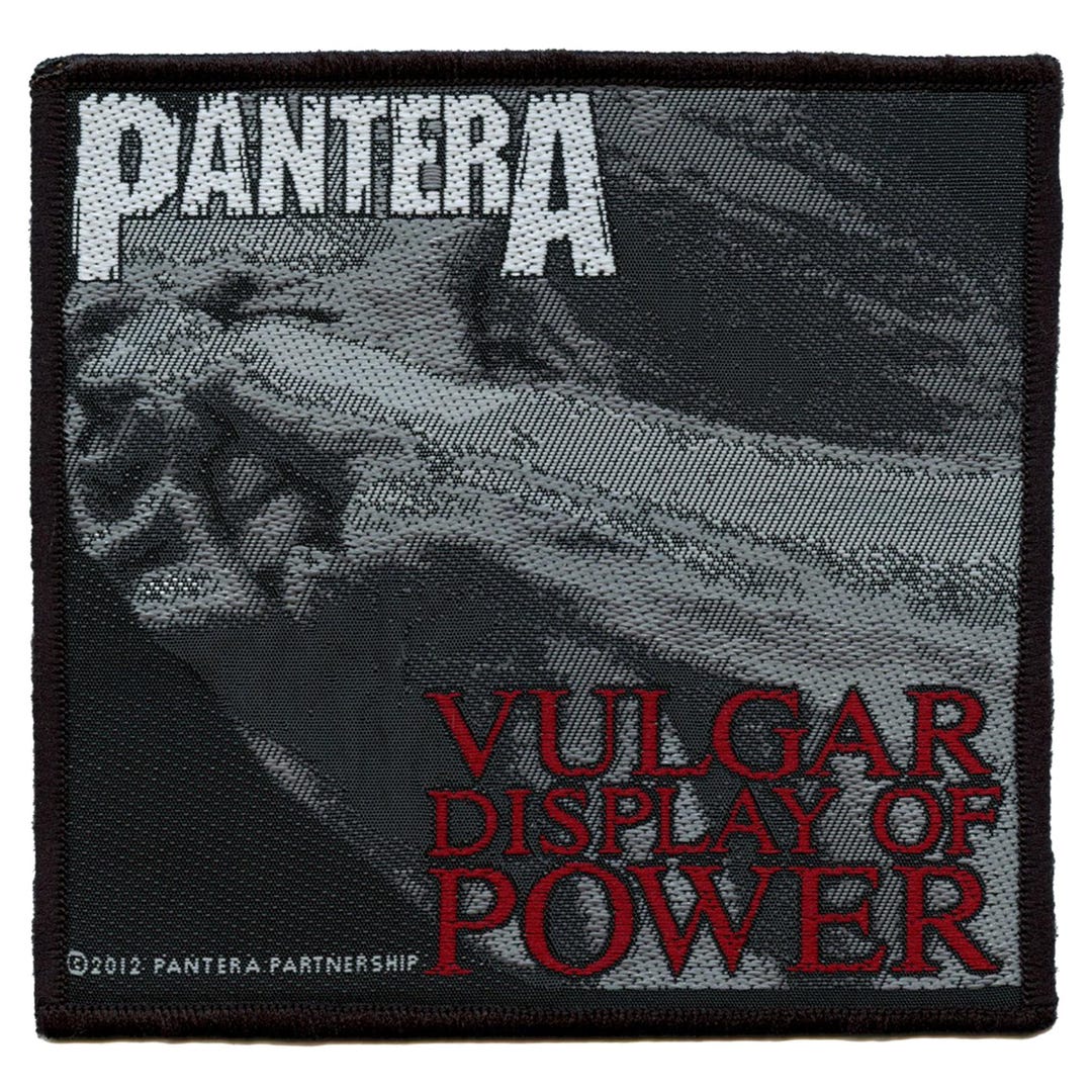 Pantera Vulgar Display of Power Patch Heavy Metal Band Woven Iron on GA2 - Etsy