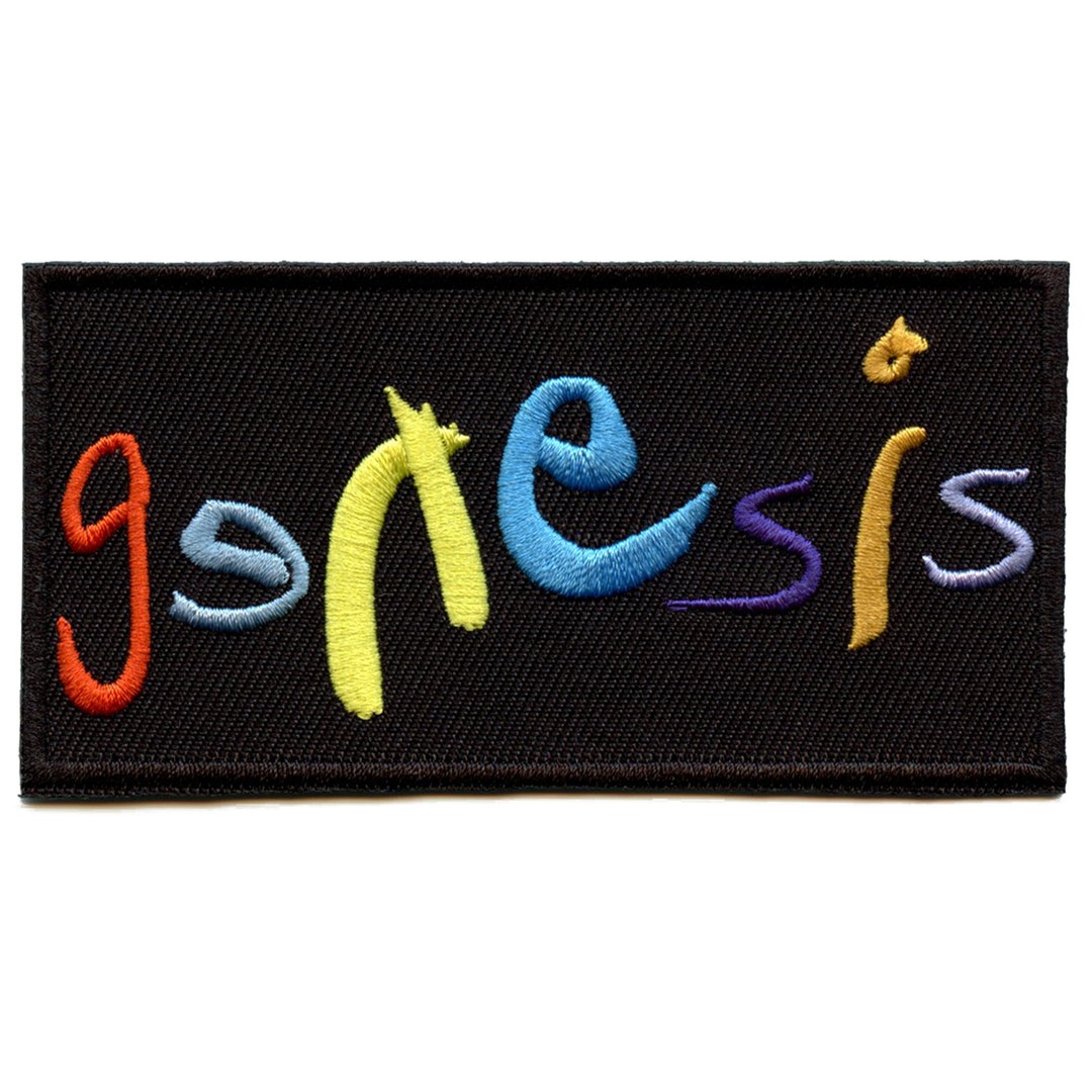 Genesis Written Colorful Logo Patch English Rock Band Sublimated Iron ...