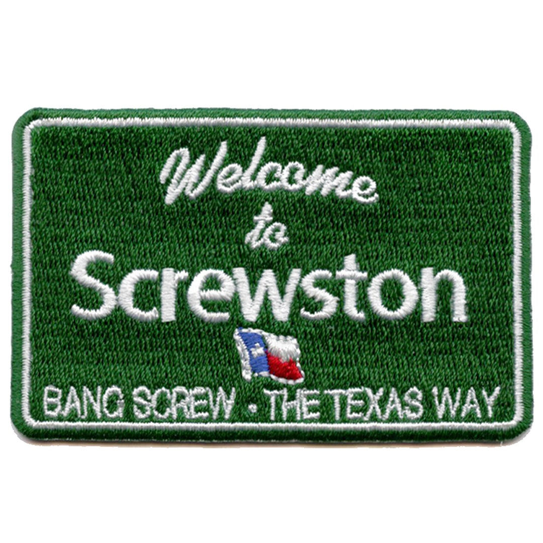 Welcome to Screwston Patch Sign Bang Screw Embroidered Iron on - Etsy