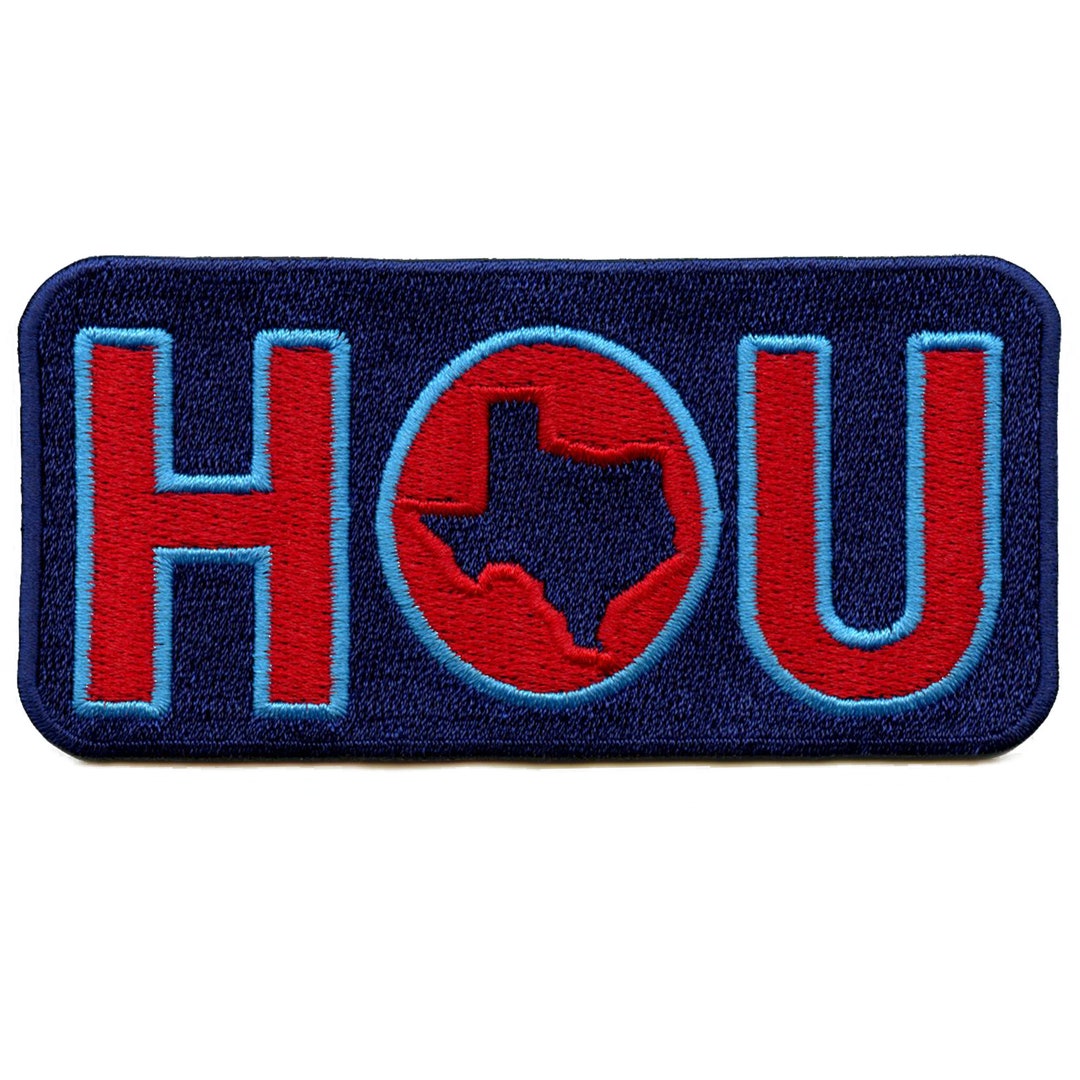 HOU Script Texas Patch Houstonian State Logo Embroidered Iron on CF7 - Etsy