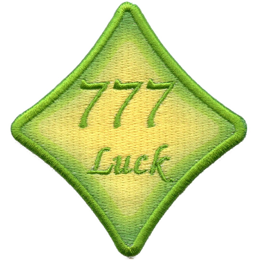 777 Angel Numbers Patch Luck Mythology Psychic Embroidered Iron on AF5 ...