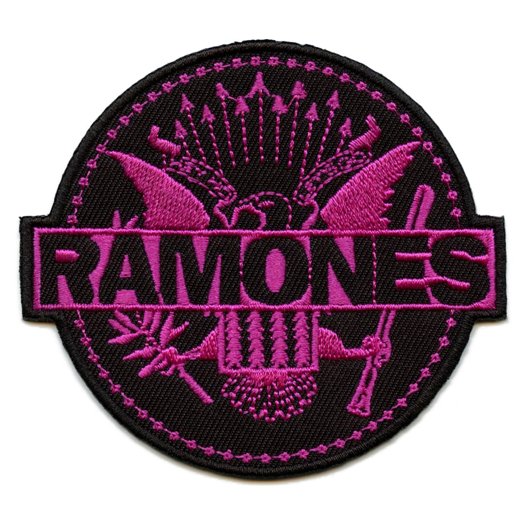 The Ramones Pink Eagle Patch Punk Rock Band Embroidered Iron on EG1 - Etsy