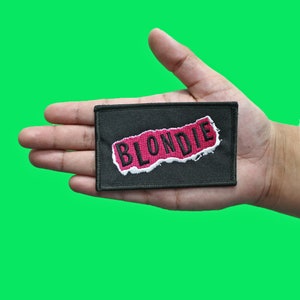Blondie Pink Punk Logo Patch Women Rock Icon Embroidered Iron on EC3 - Etsy