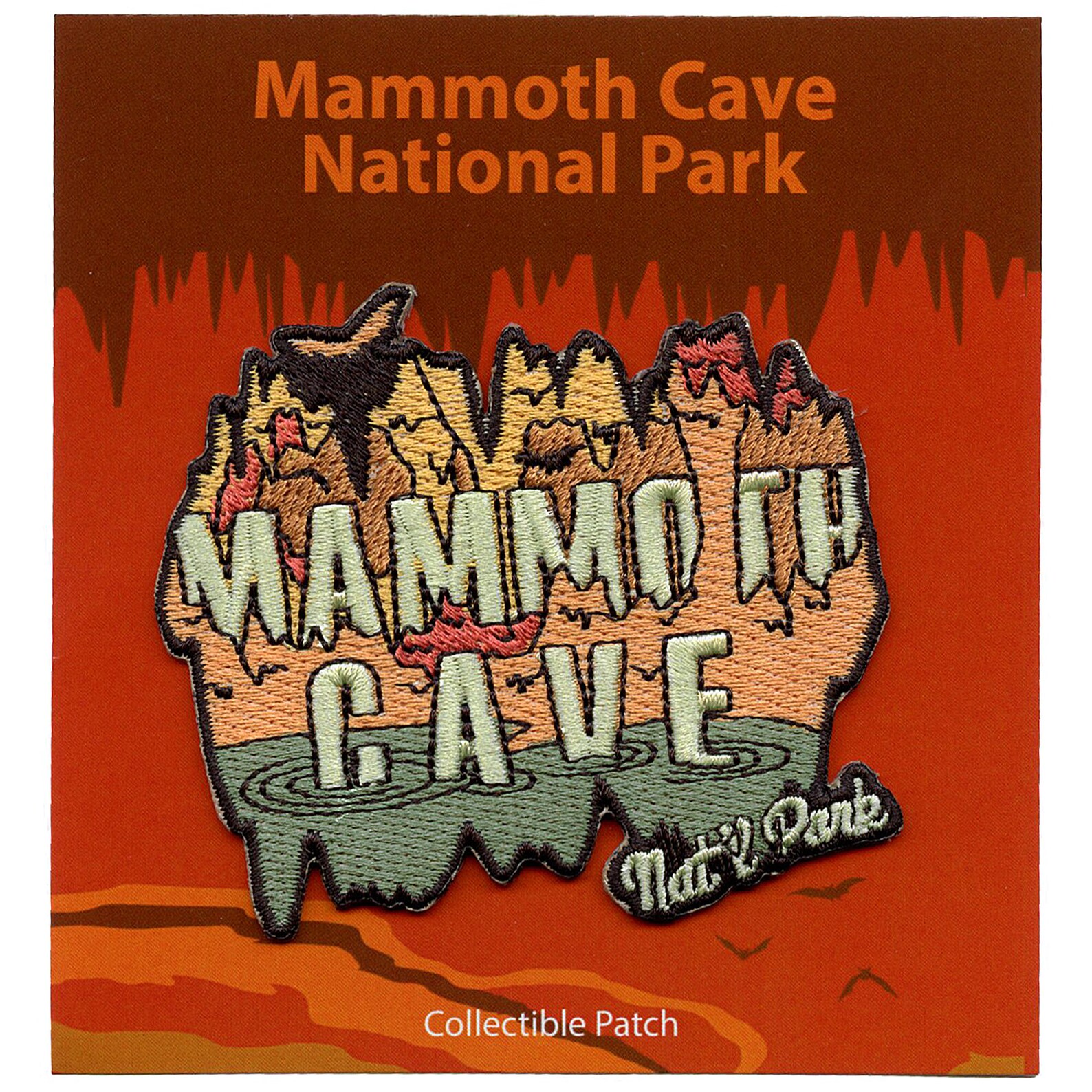 Mammoth Cave Cut Out Patch National Park Kentucky Embroidered Iron on ...