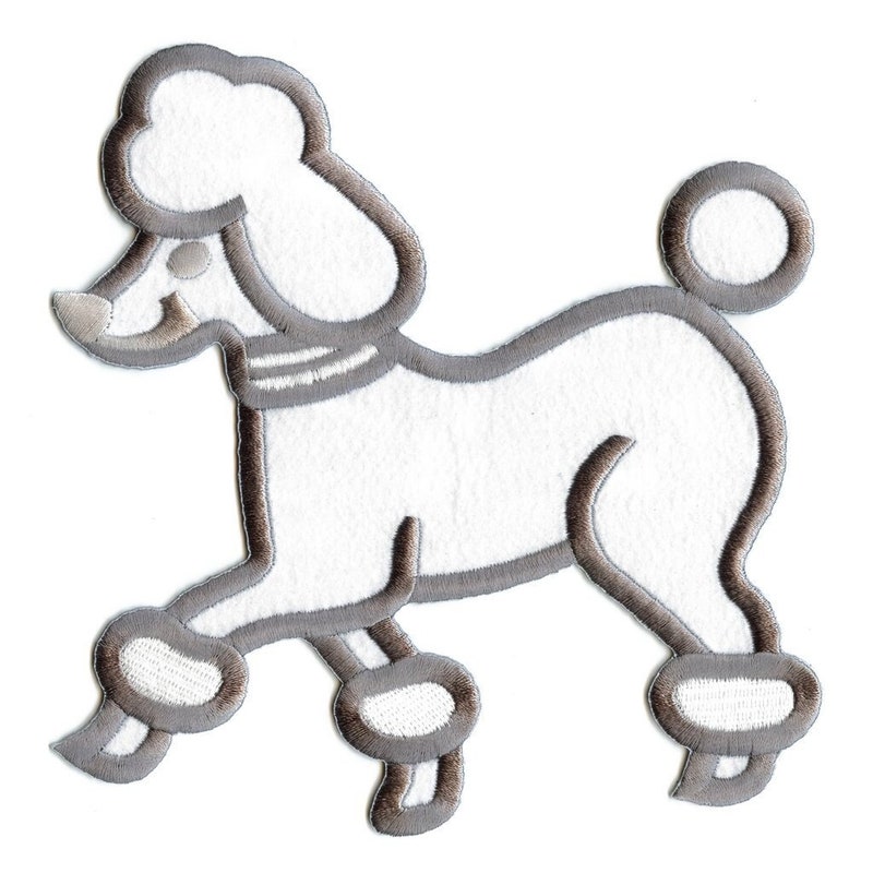 Poodle Applique - Etsy
