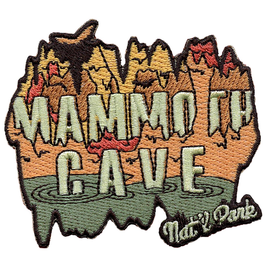 Mammoth Cave Cut Out Patch National Park Kentucky Embroidered Iron on BH1 - Etsy