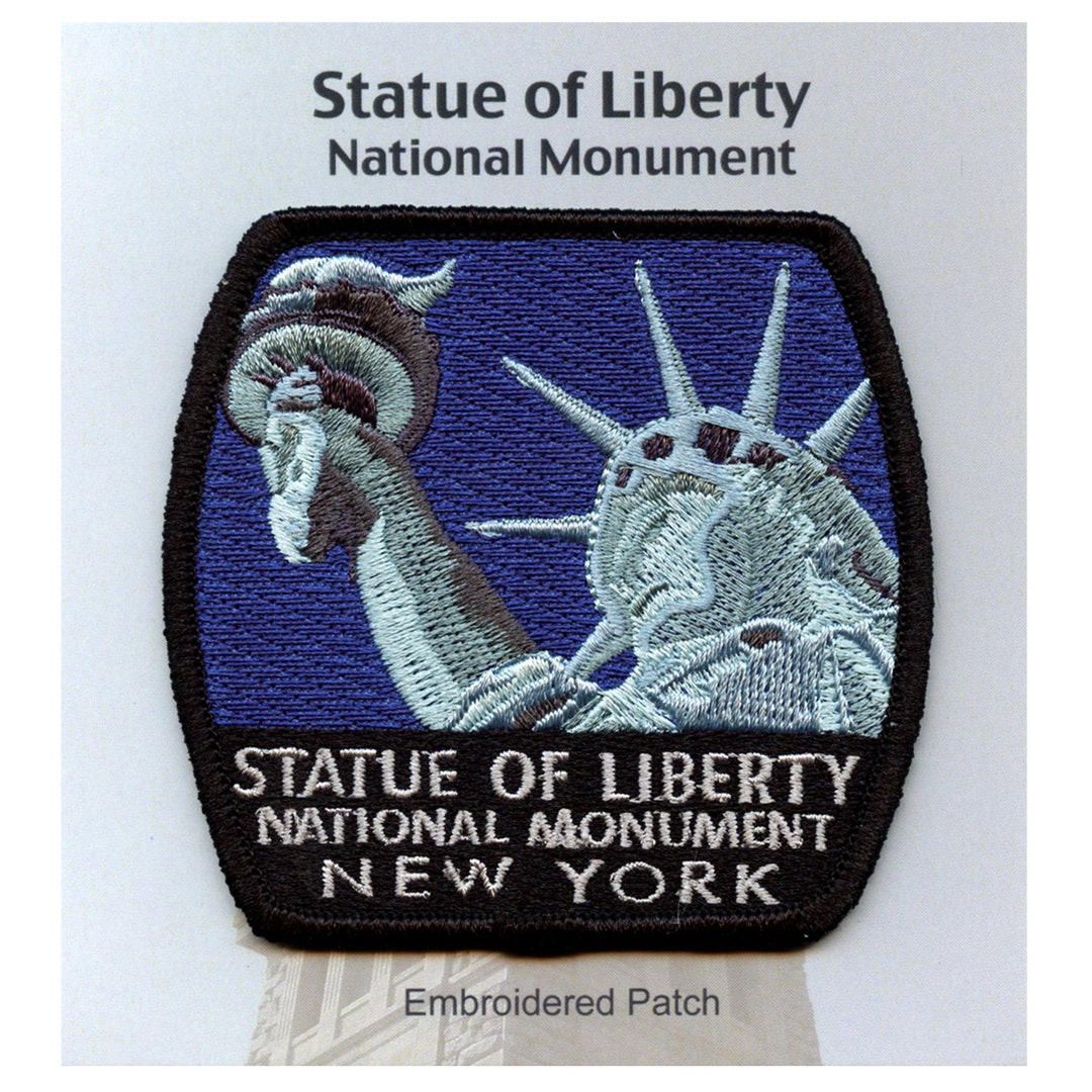 Statue of Liberty National Monument Patch Travel New York Embroidered ...