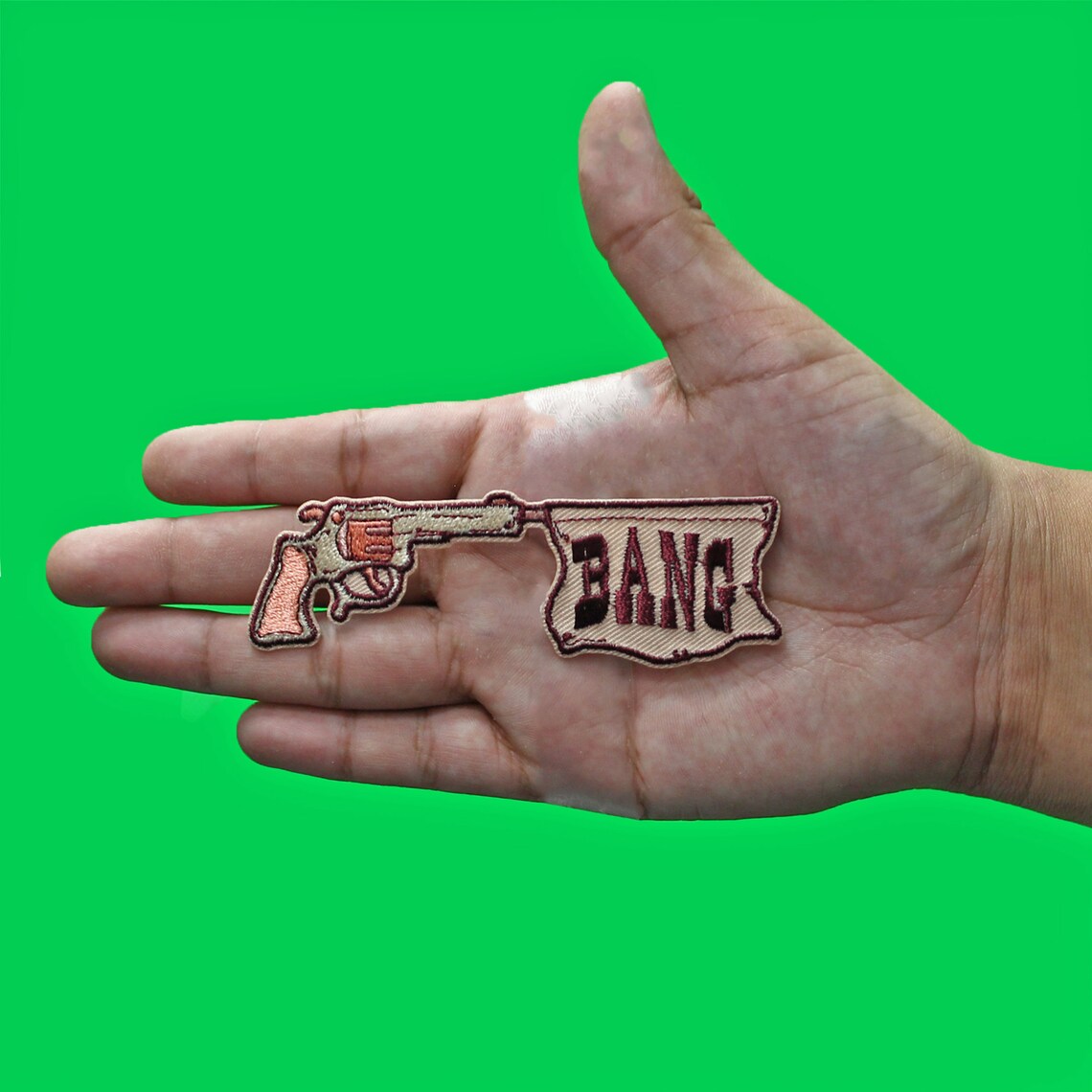 Pink Bang Flag Pistol Patch Gunslinger Rodeo Embroidered Iron on ED5 - Etsy