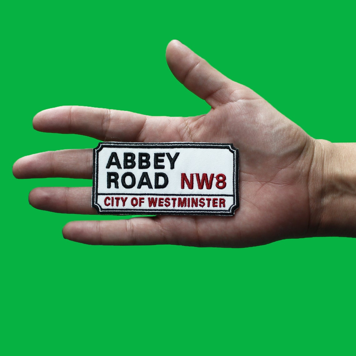 Abbey Road Street Sign Patch English Rock Band Embroidered Iron on EH2 ...