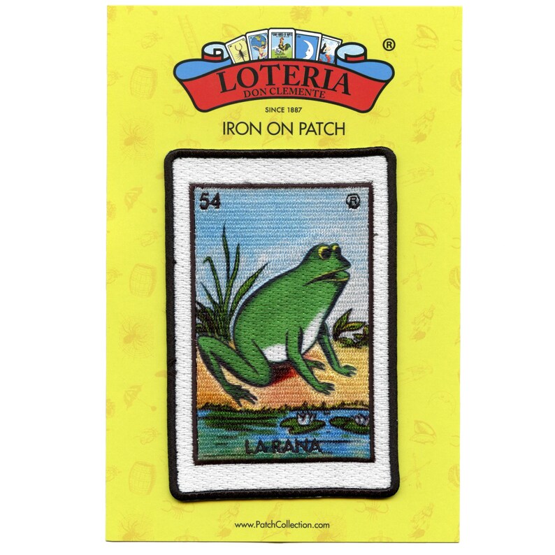La Rana 54 Patch Mexican Loteria Card Sublimated Embroidery Iron on CG4 ...