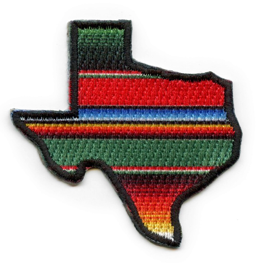 Mini Serape Texas Hat Patch Hispanic Culture State Sublimated Iron on ...