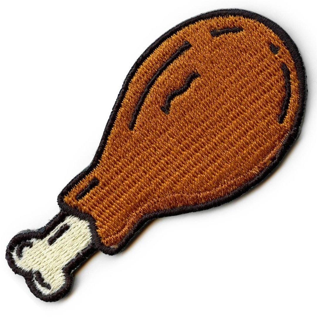 Chicken Wing Fried Food Patch Emoticon Icon Embroidered Iron on Ae6 - Etsy