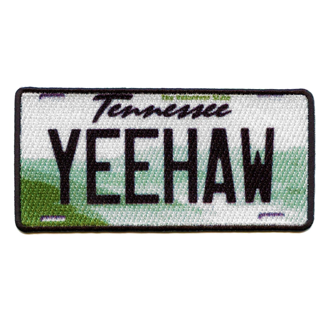 Tennessee License Plate Patch Yeehaw Whiskey Country Sublimated ...