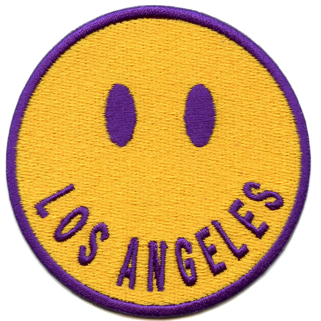 Los Angeles Smiley Face Patch Yellow Emoticon Icon Embroidered Iron on BE7 - Etsy