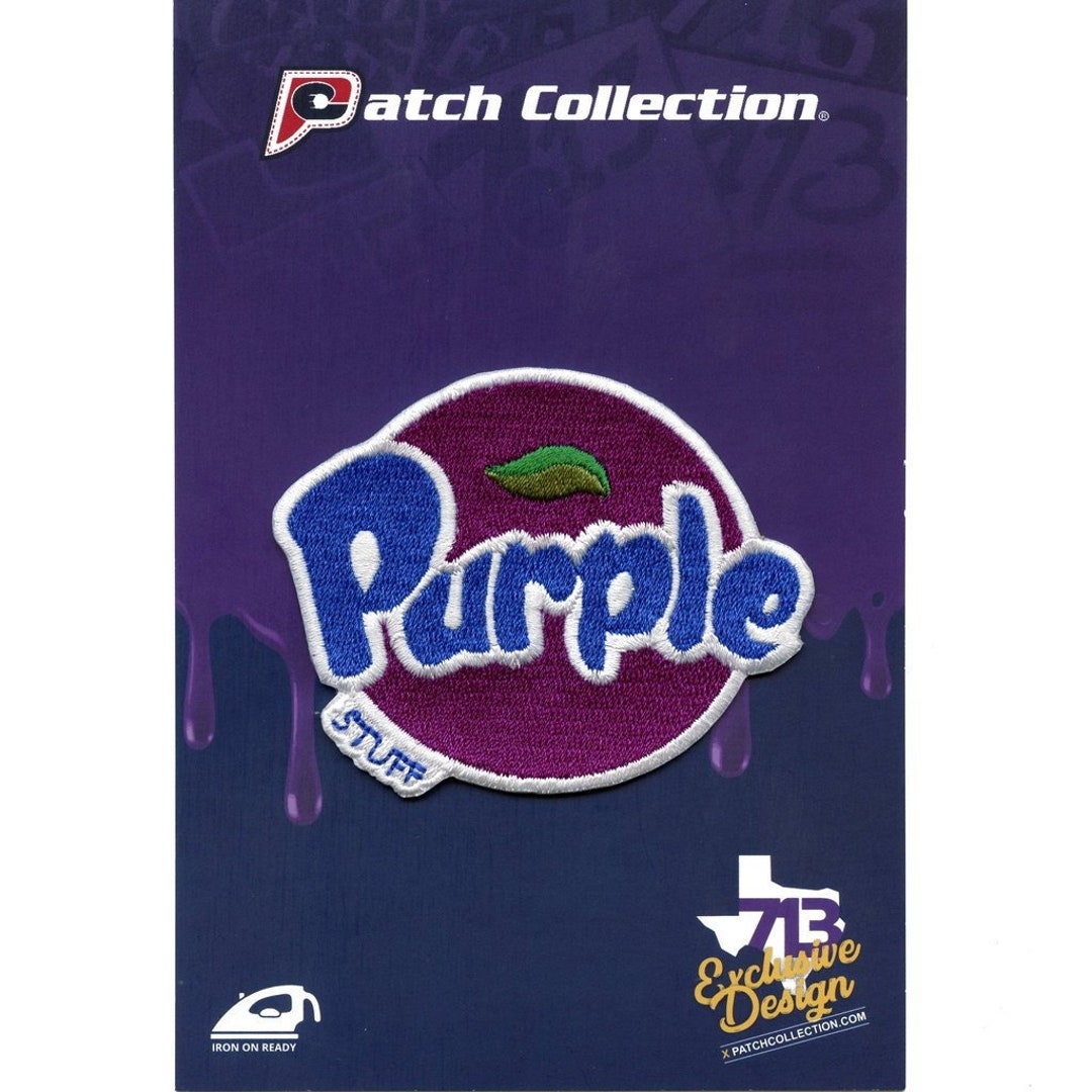 Purple Stuff Patch Soda Parody Embroidered Iron on Be8 - Etsy