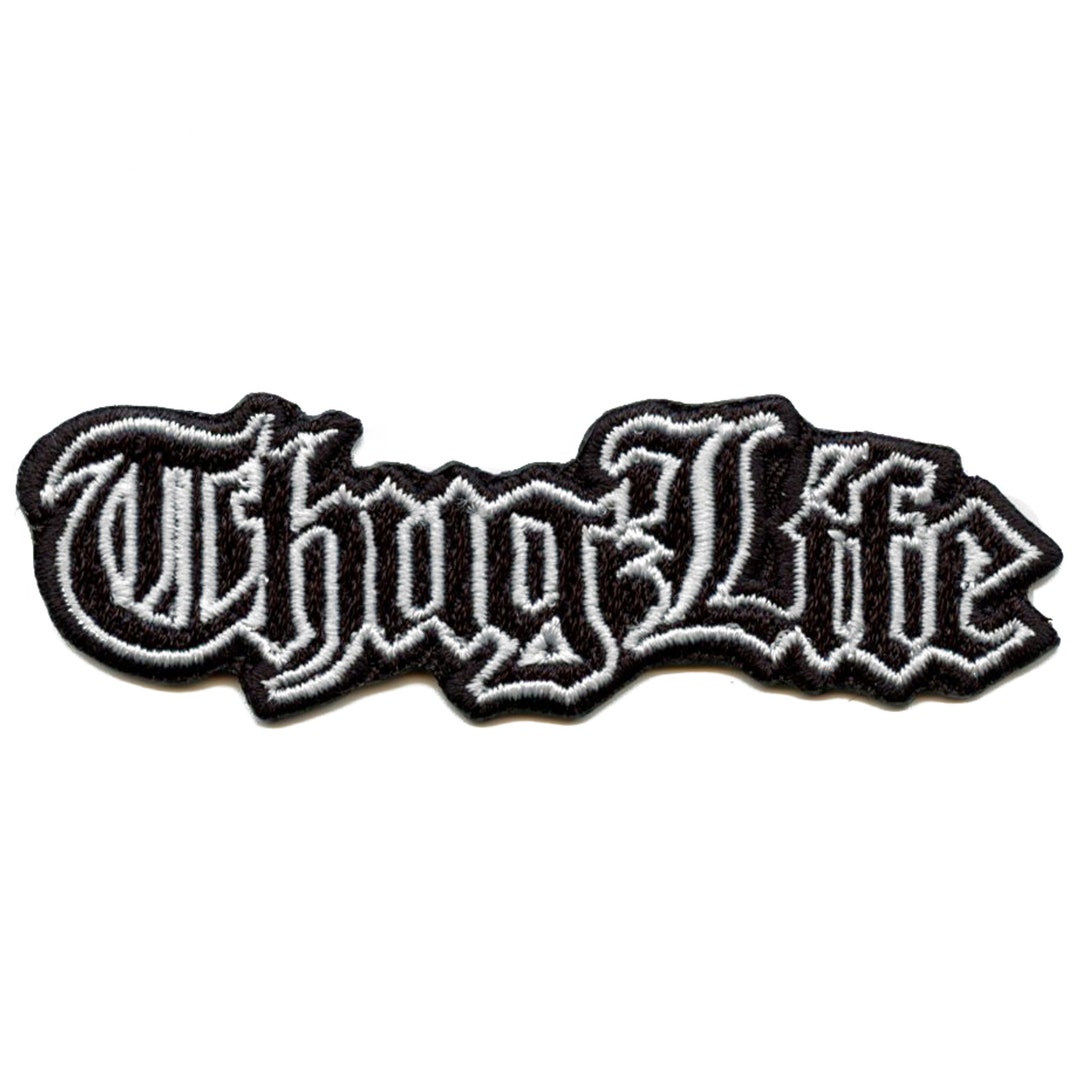Thug Life Logo Patch Old English Script Embroidered Iron on EB5 - Etsy