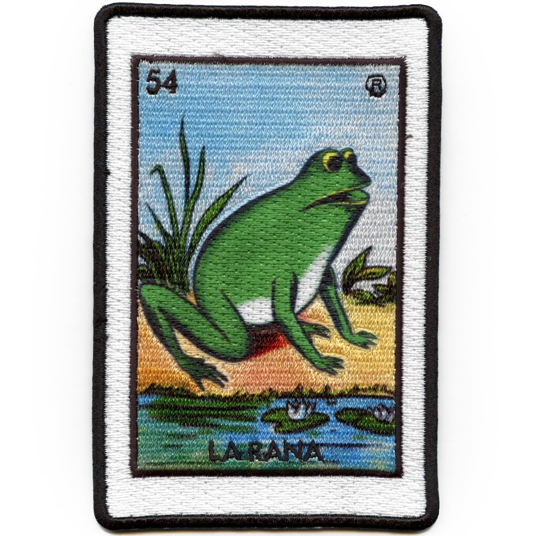 La Rana 54 Patch Mexican Loteria Card Sublimated Embroidery Iron on CG4 ...