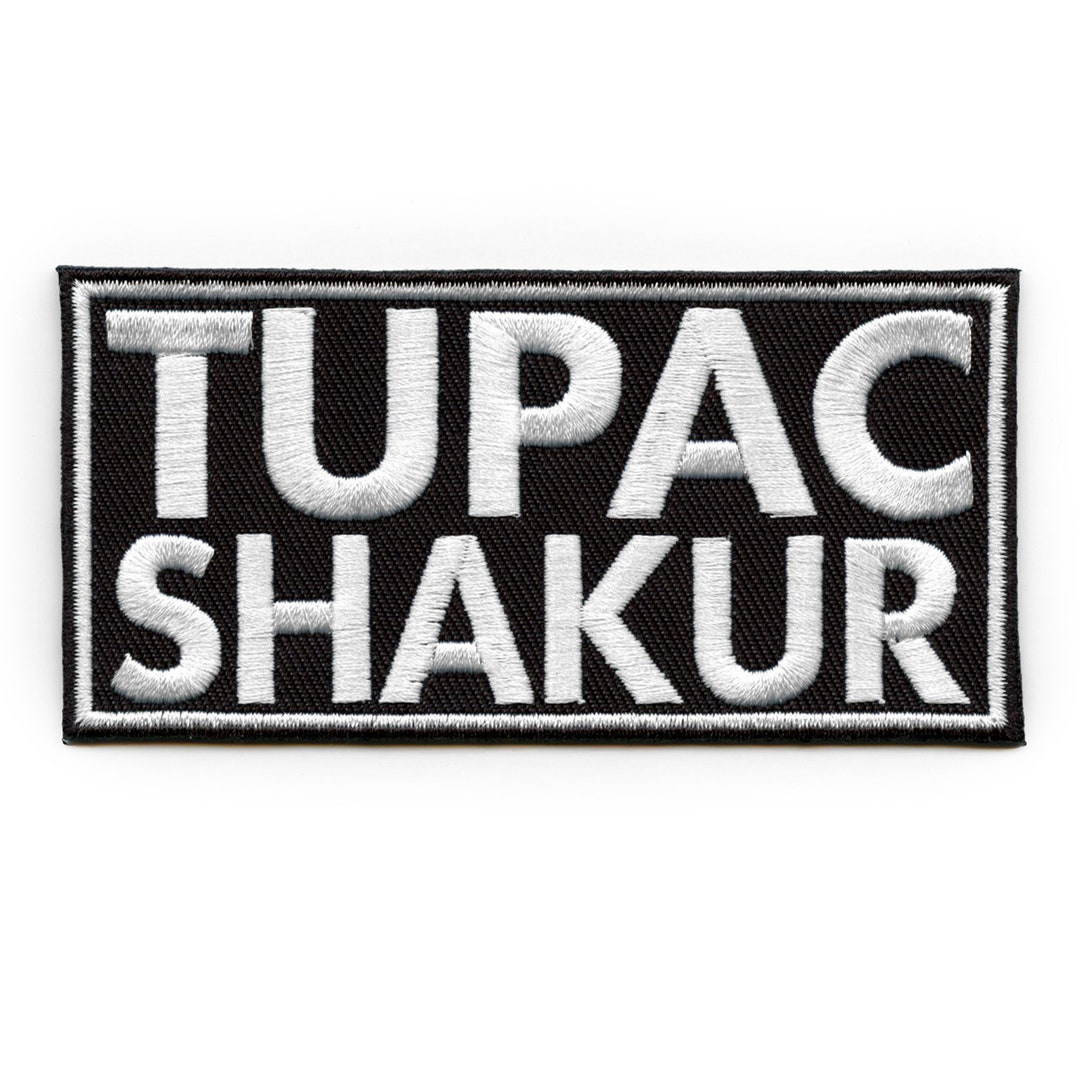Tupac Shakur Name Logo Silver Patch Iconic Rapper Music Woven Iron on BD2 - Etsy