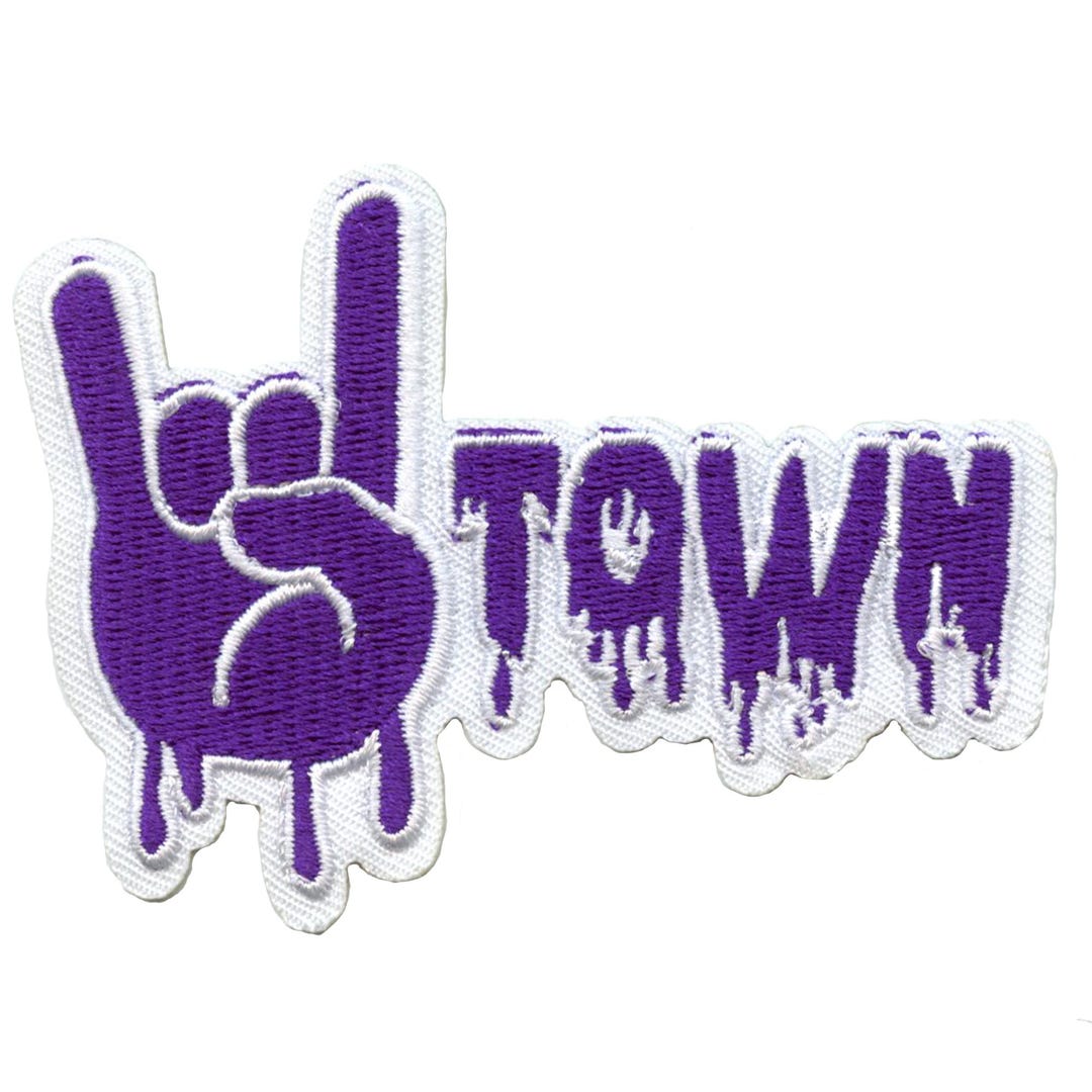 Houston Syrup H-town Patch Purple Drip With Hand Embroidered Iron on ...