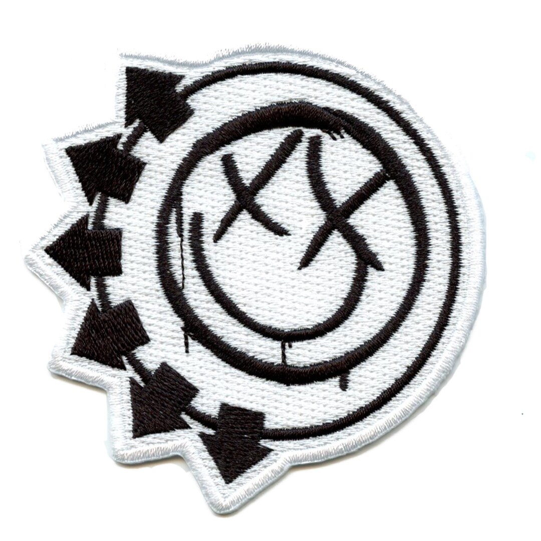 Blink 182 Punk Patch Six-arrow Alternative Smile Embroidered Iron on ...