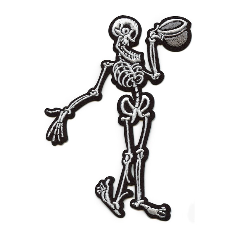 Corpse Bride Bonejangles Patch Entertainer Skeleton Pub Embroidered ...