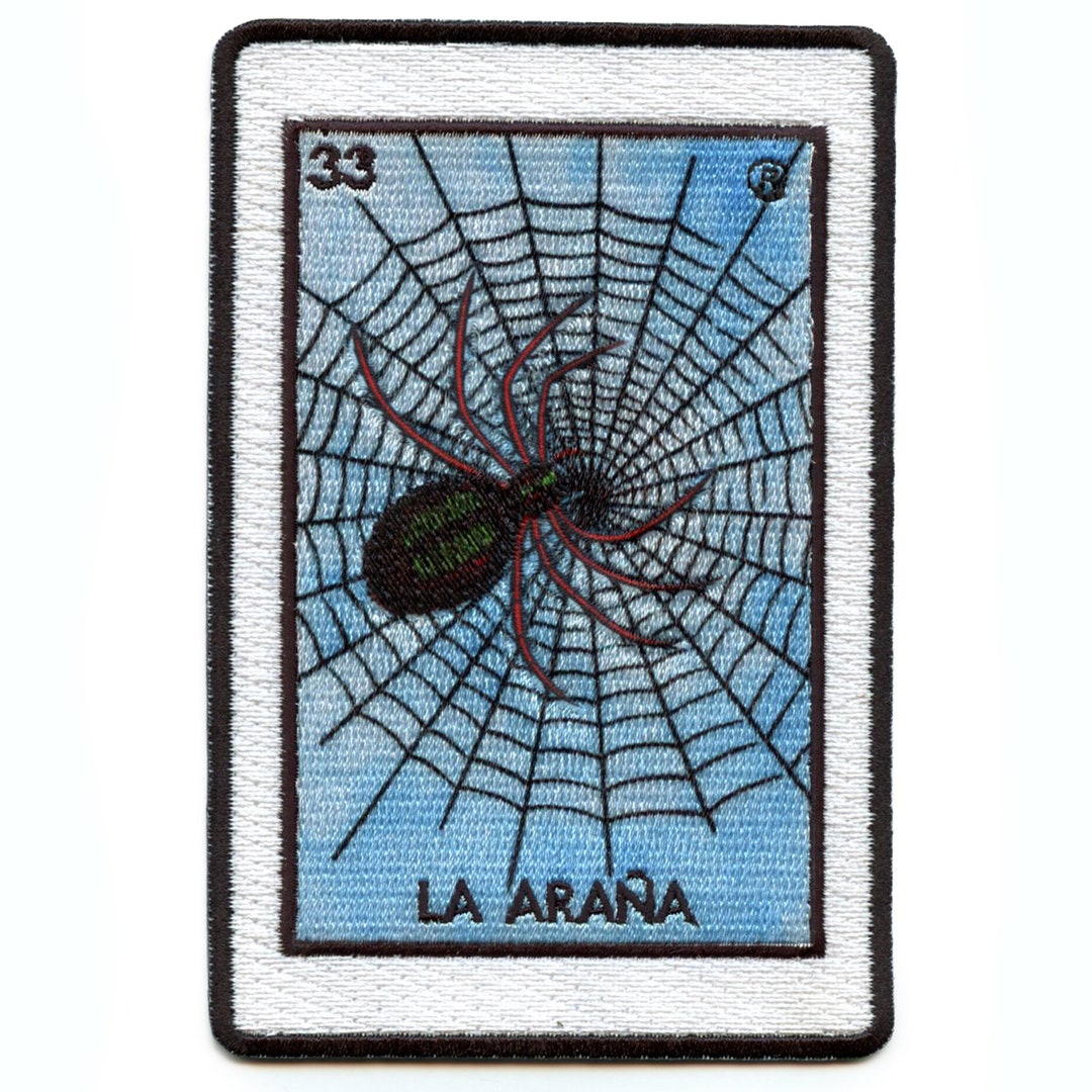 La Arana 33 Patch Mexican Loteria Card Sublimated Embroidery Iron on ...