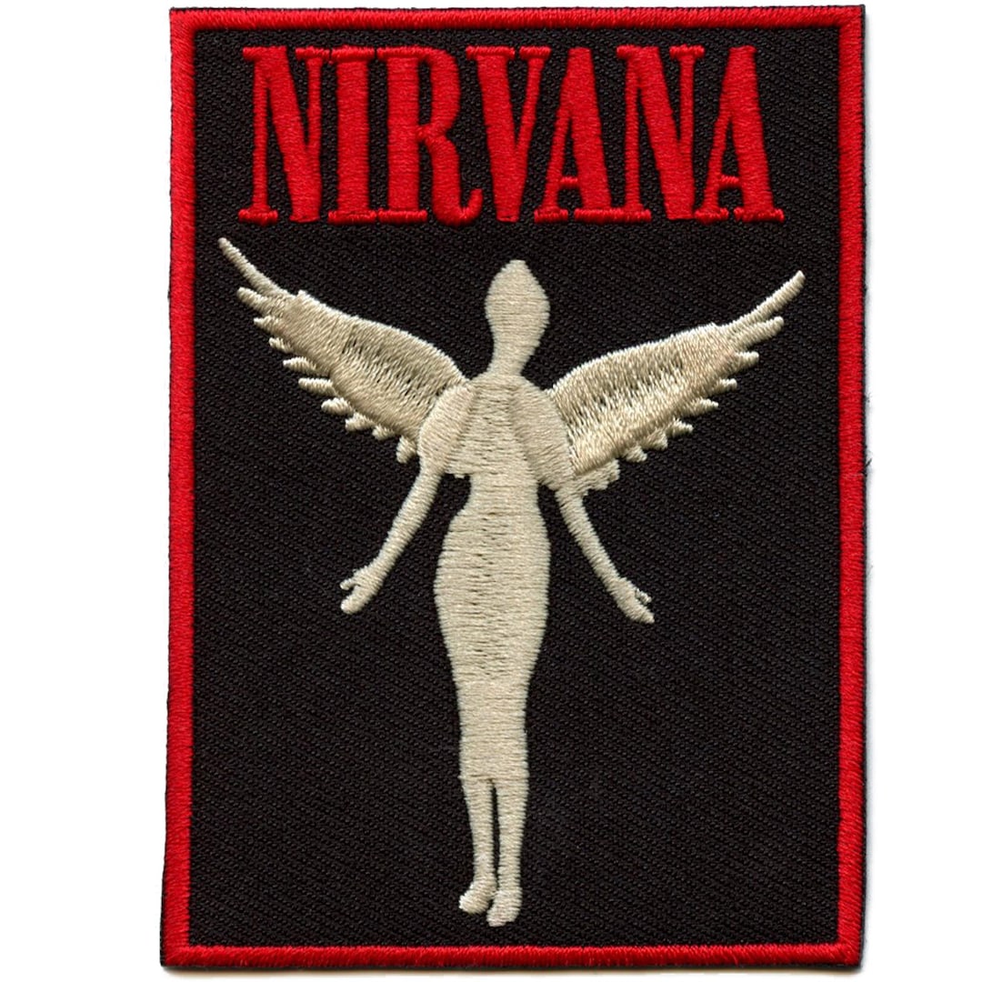 Nirvana in Utero Patch Angel Grunge Alternative Rock Embroidered Iron ...
