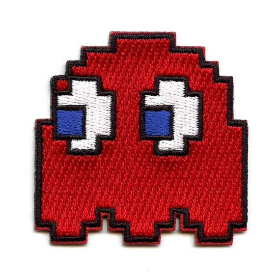 Pac-man Classic Blinky Patch Ghost Retro Arcade Gaming - Etsy
