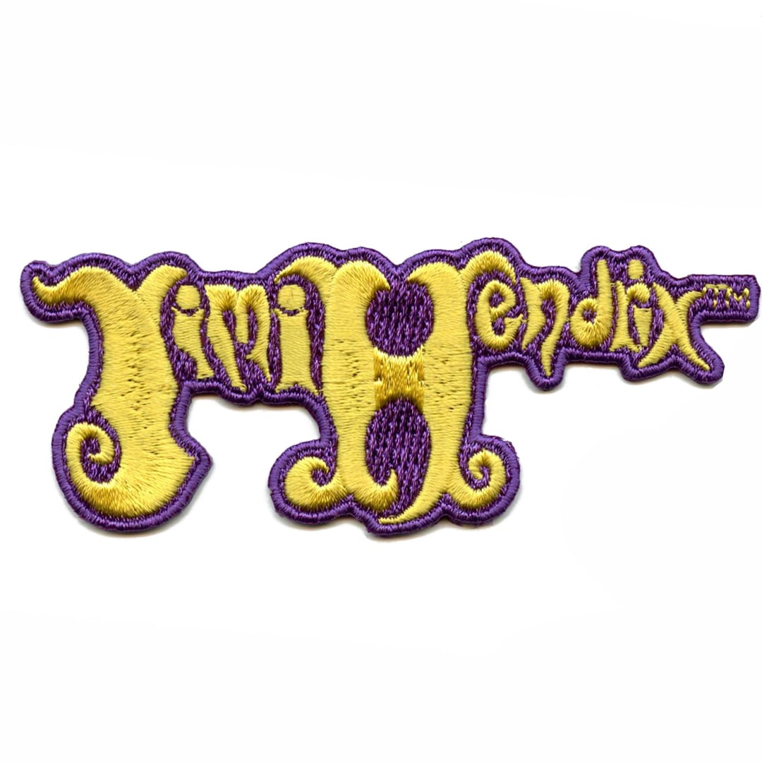 Jimi Hendrix Name Logo Patch American Songwriter Embroidered Iron on ...