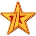 713 Star Houston Basketball Patch Texas Yellow Red Embroidered Iron on ...