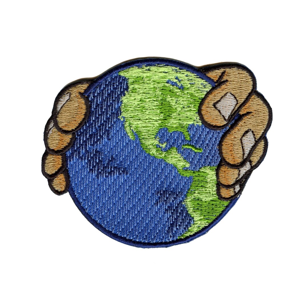 Pick the World up Patch Earth Iconic Space Embroidered Iron on Ec1 - Etsy